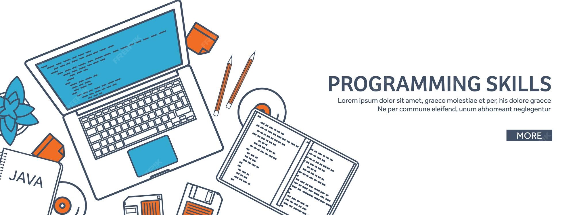 Premium Vector Lined Programming Coding And Seo Outline Computing