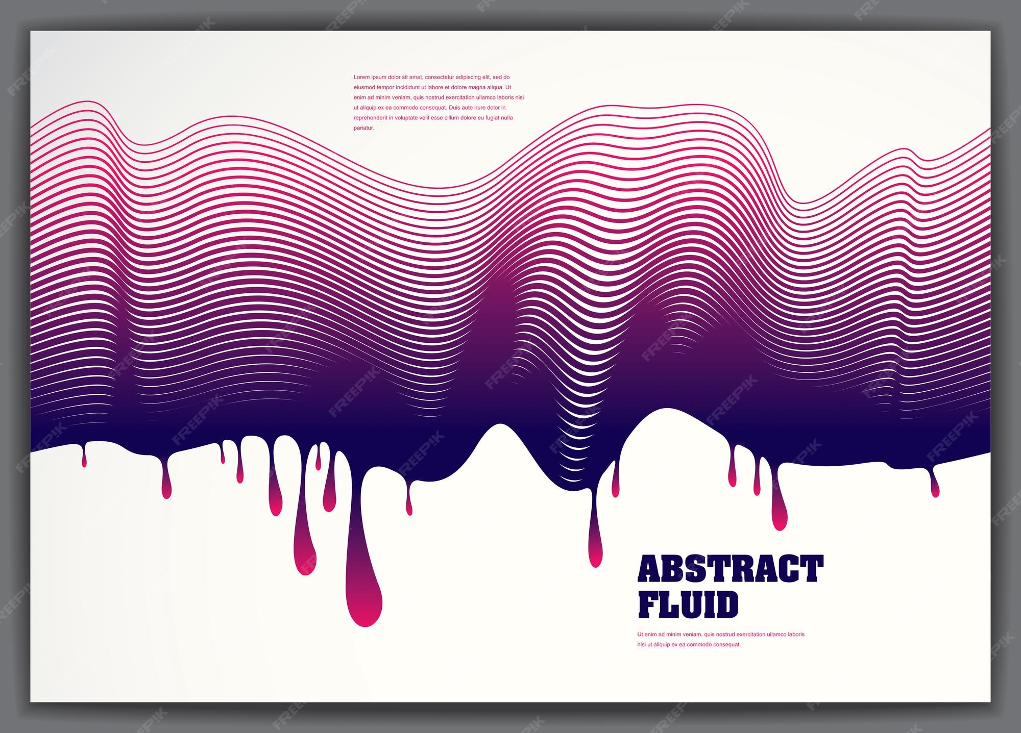 Premium Vector Lined Vector Wave Background Fluid Flow 3d Dynamic Stripes Motion Art Lined