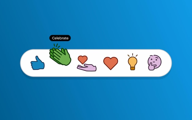 Premium Vector Linkedin Reactions
