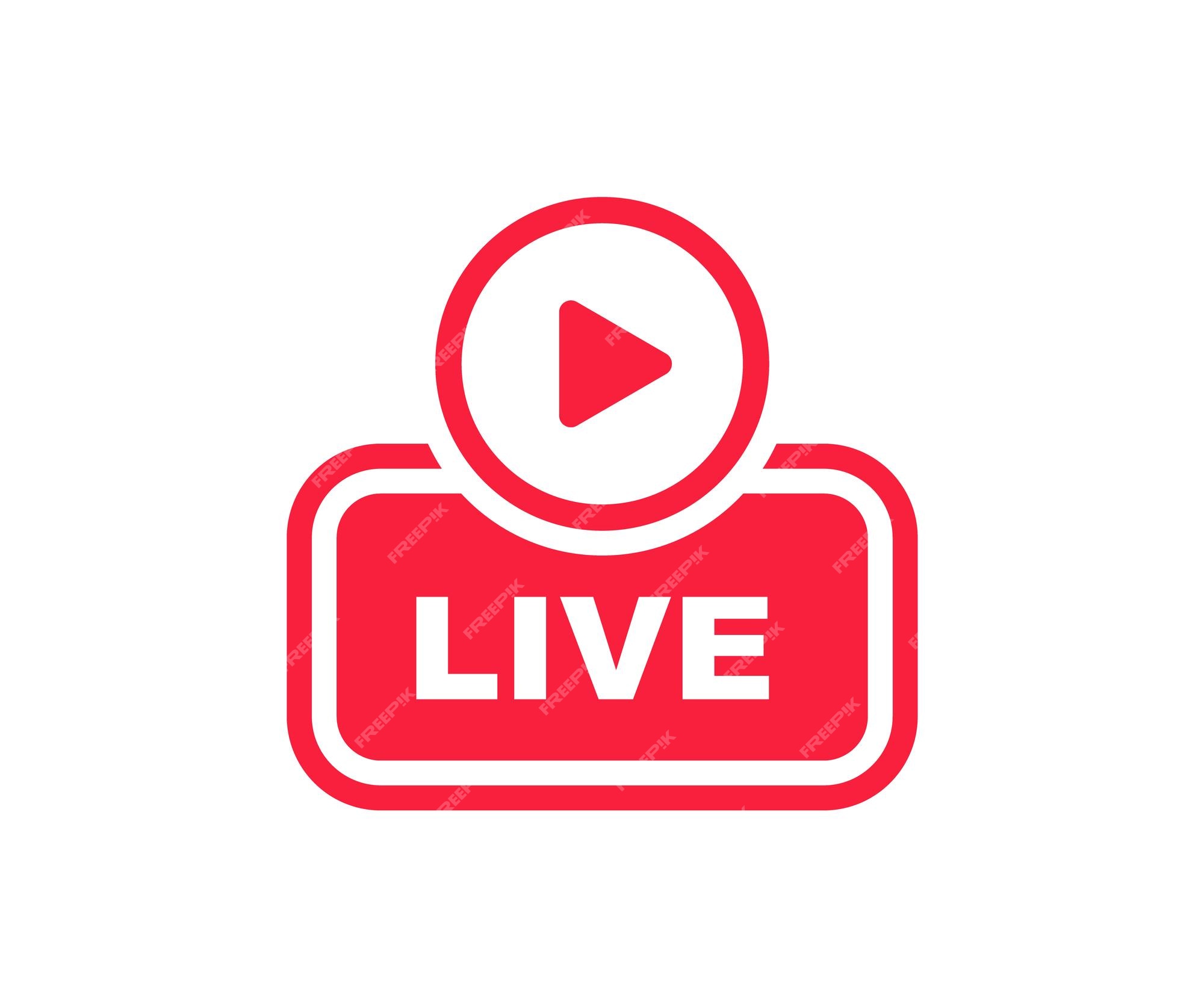 Premium Vector | Live streaming icon live broadcasting button online ... Premium Vector | Live streaming icon live broadcasting button online ...