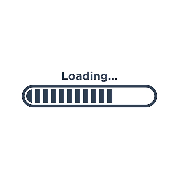 Premium Vector | Loading bar icon vector design template simple and clean Premium Vector | Loading bar icon vector design template simple and clean
