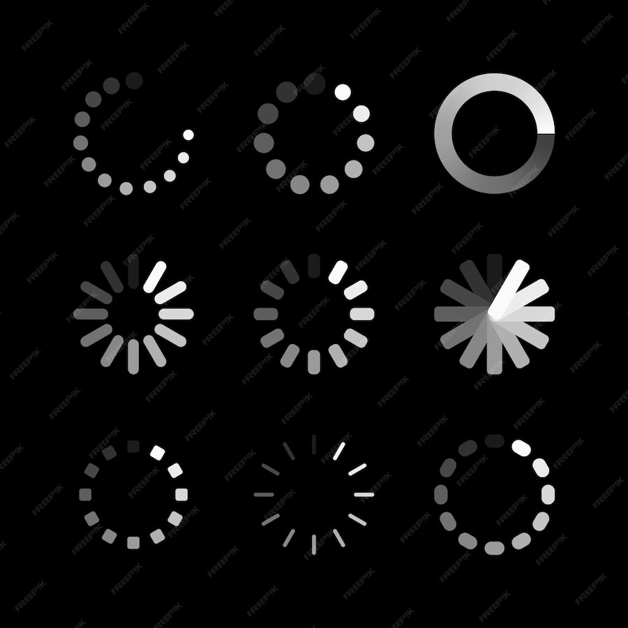 Premium Vector | Loading icon. circle website buffer loader or ...