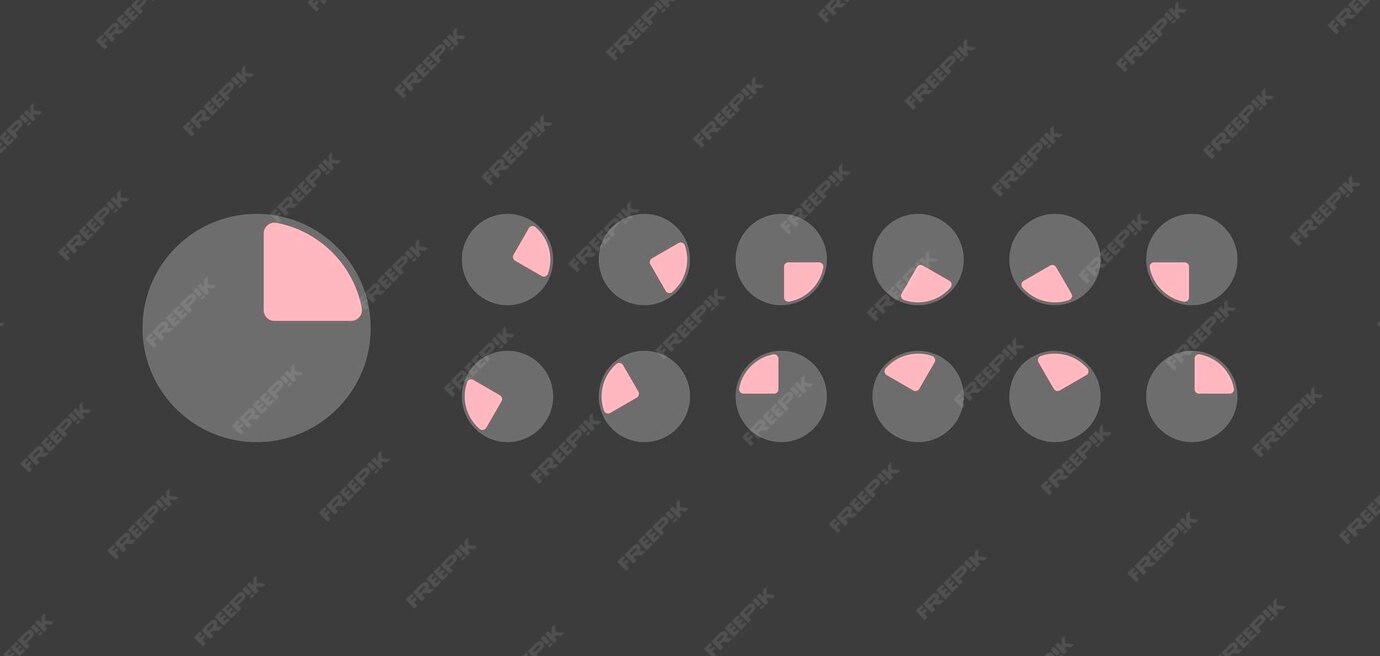 Premium Vector | Loading load buffer icon spinner sprite sheet rotation web game ui design