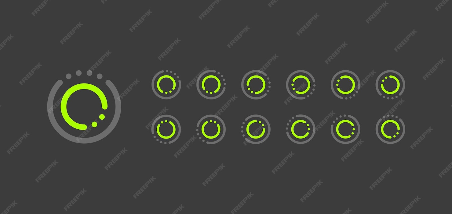 Premium Vector | Loading load buffer icon spinner sprite sheet rotation ...