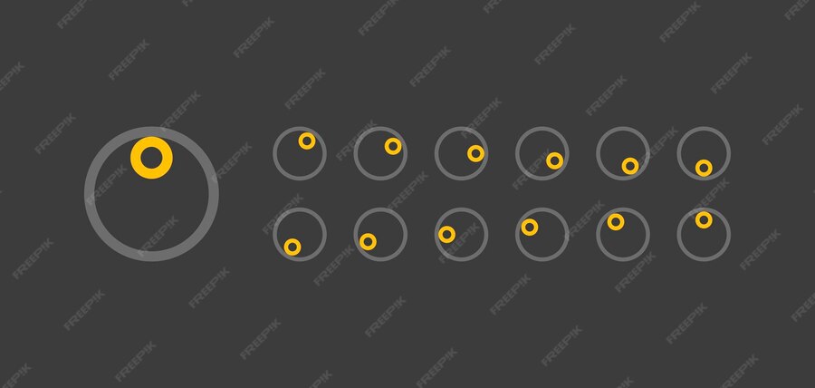 Загрузка буфера икона спиннер сприт лист вращение веб-игра ui дизайн | Премиум векторы