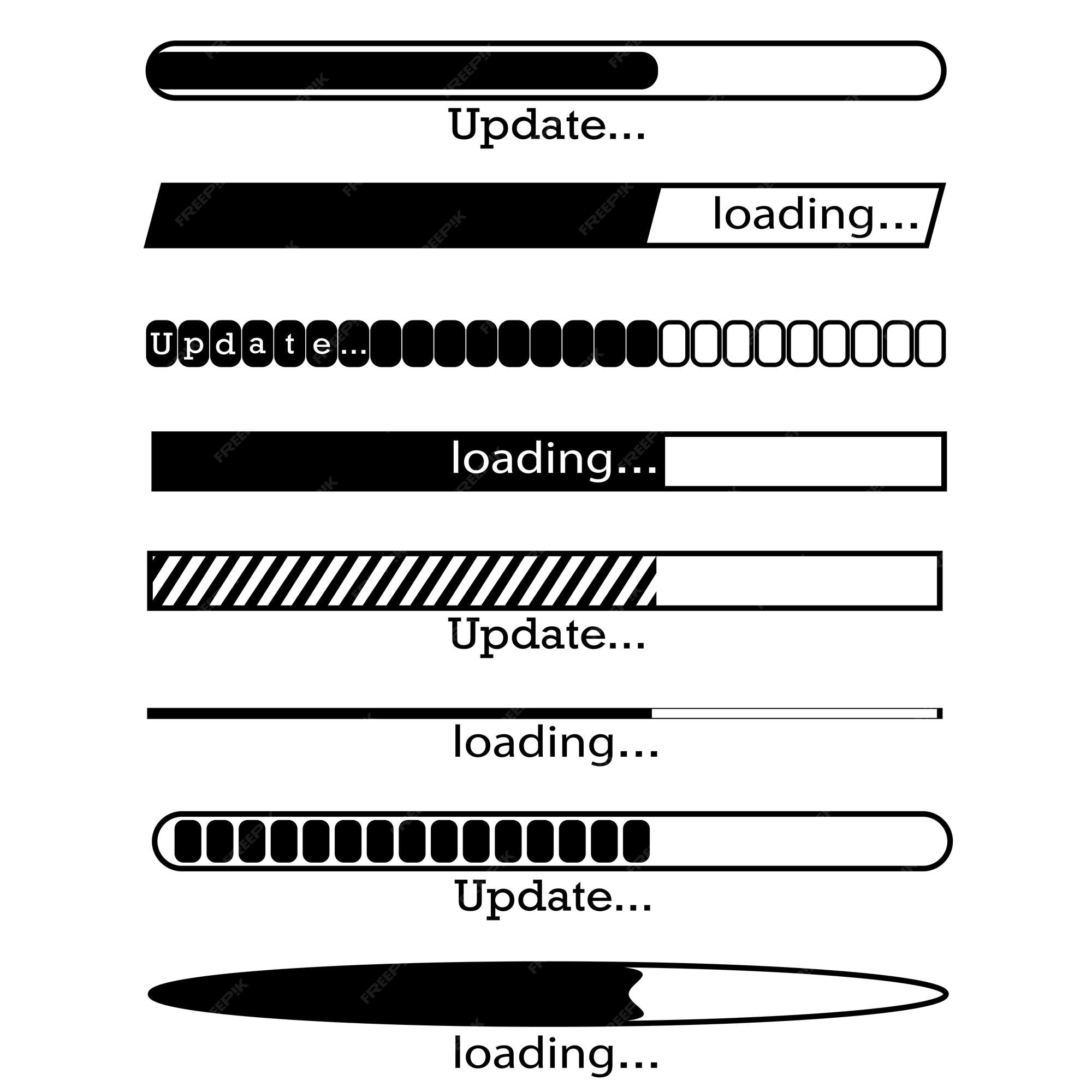 Premium Vector Loading Process Download Update And Loading System Bar Or Indicators Upgrade