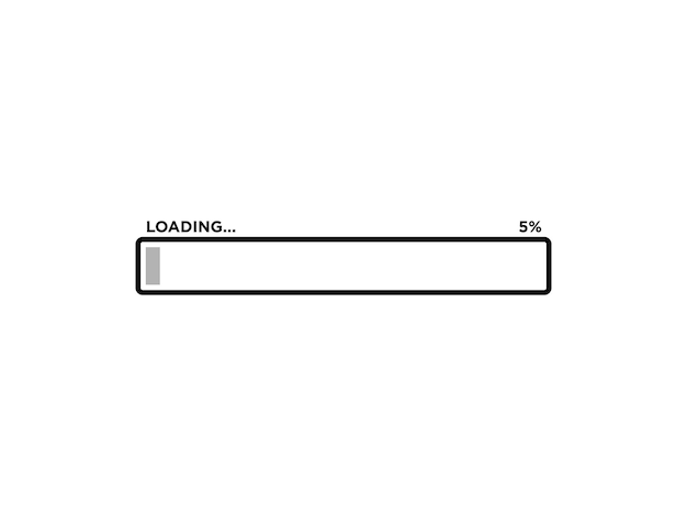 Premium Vector | Loading progress bar icon vector template Premium Vector | Loading progress bar icon vector template