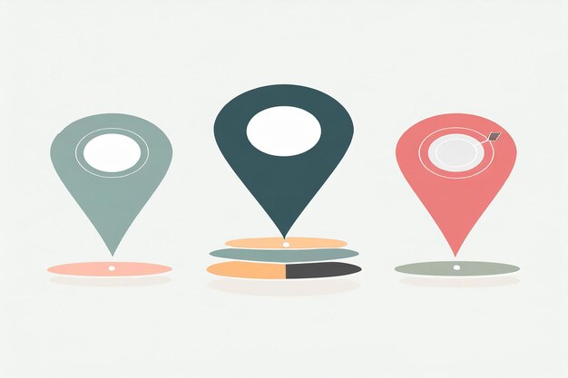 Premium Vector | Location pin on white background Premium Vector | Location pin on white background