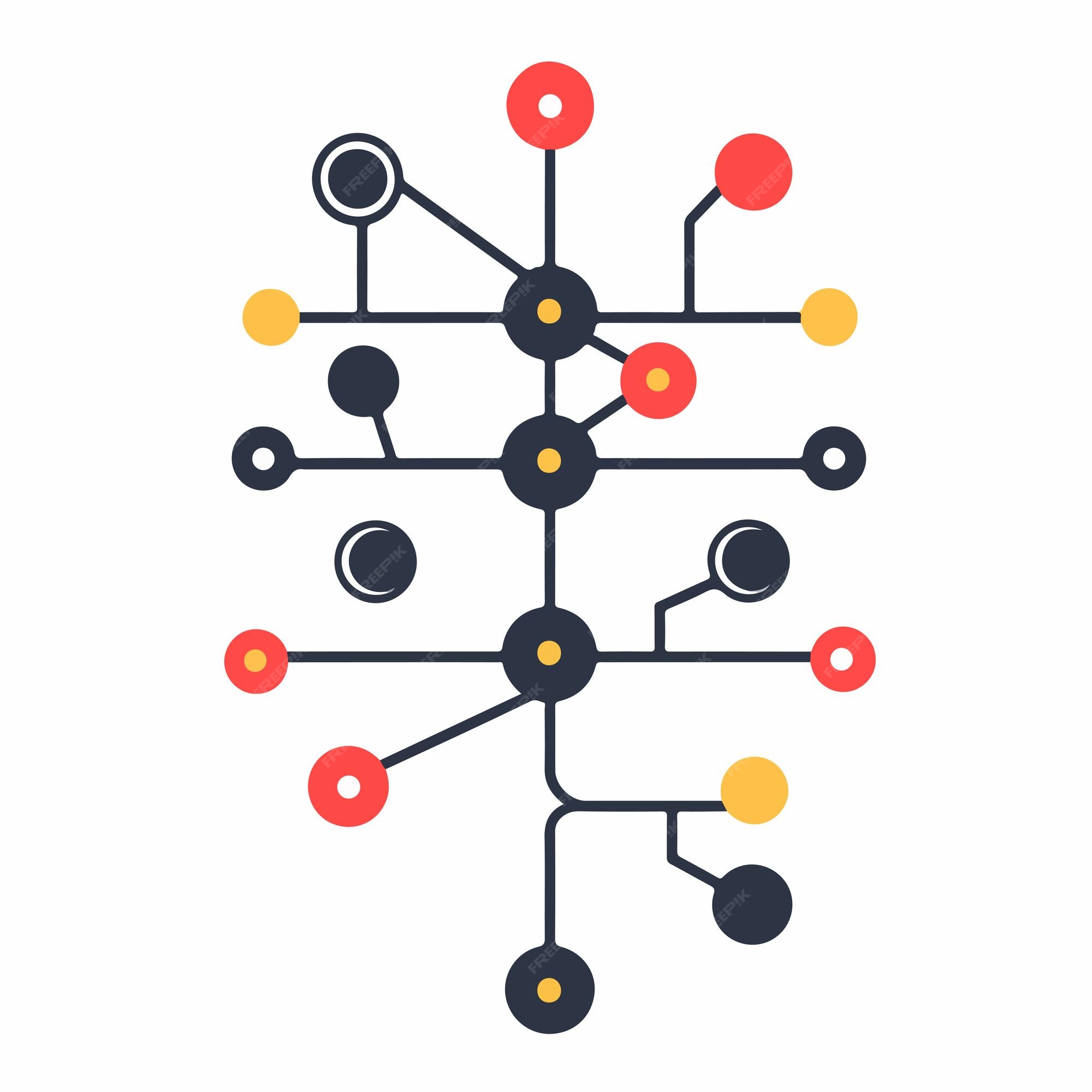 Logic Sequence Interactions Algorithm Diagram Premium Ai Generated Vector 9560