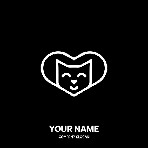 Premium Vector | Logo heart branding company design Premium Vector | Logo heart branding company design