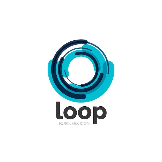Premium Vector | Loop infinity business icon Premium Vector | Loop infinity business icon