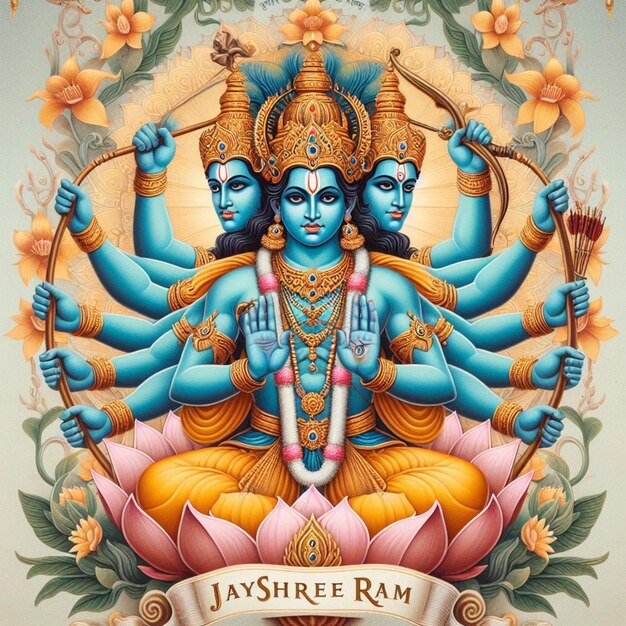 Premium Vector | Lord Shree Ram vector illustration Premium Vector | Lord Shree Ram vector illustration