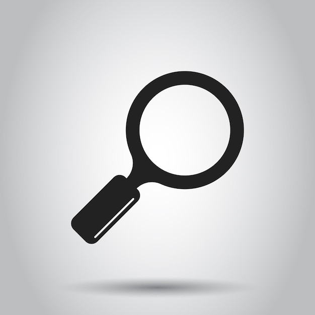 Premium Vector | Loupe icon vector Magnifier in flat style Search sign ... Premium Vector | Loupe icon vector Magnifier in flat style Search sign ...