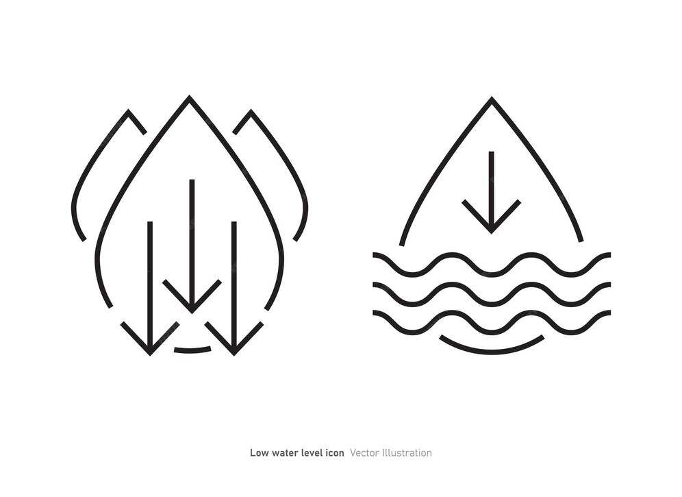 Premium Vector | Low water level icon design vector illustration Premium Vector | Low water level icon design vector illustration