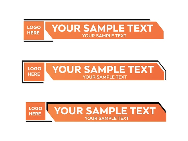 Premium Vector | Lower third vector design with Orange overlay strip ... Premium Vector | Lower third vector design with Orange overlay strip ...