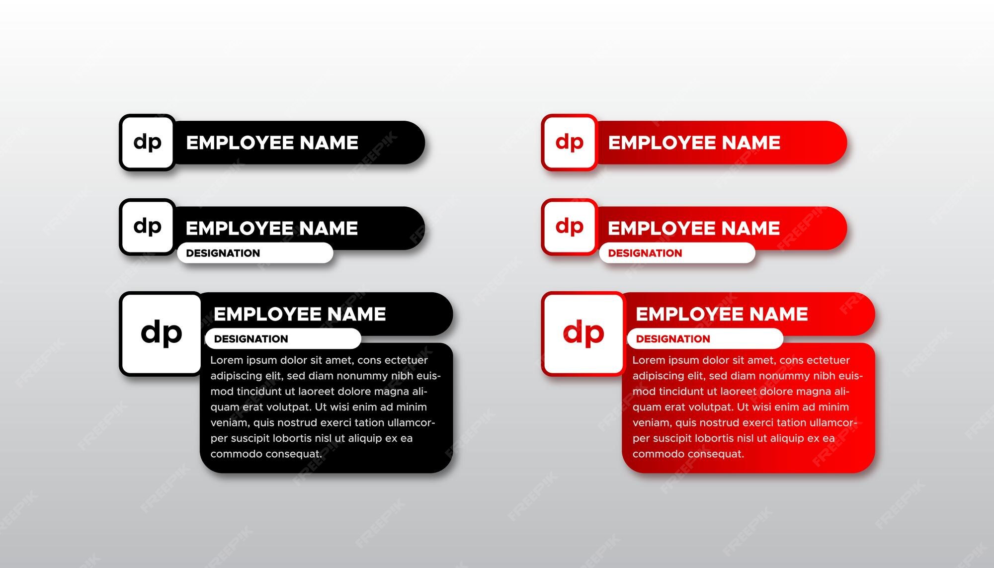 Premium Vector | Lower Thirds - Vector Premium Vector | Lower Thirds - Vector