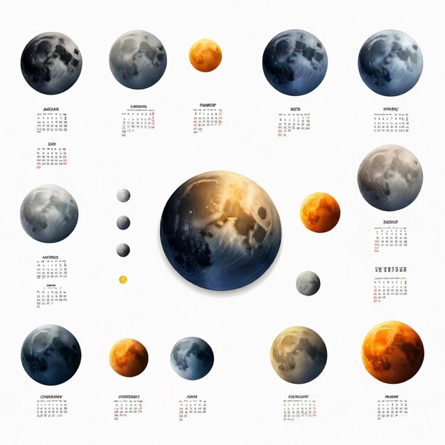 Lunar_Calendar vector set white background isolated | Premium AI ... Lunar_Calendar vector set white background isolated | Premium AI ...