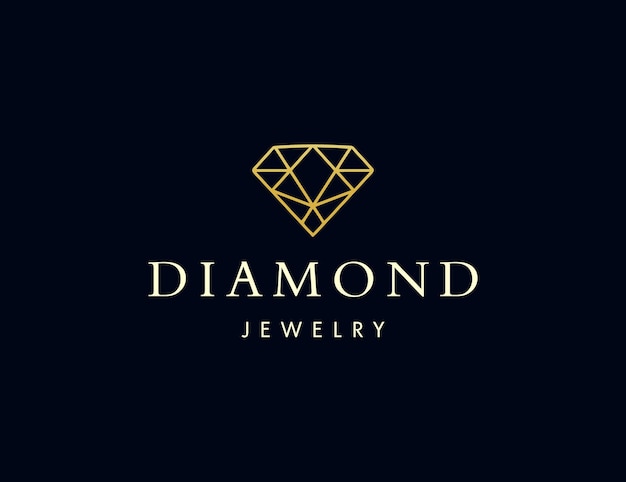Premium Vector Luxury diamond logo design for jewelry company