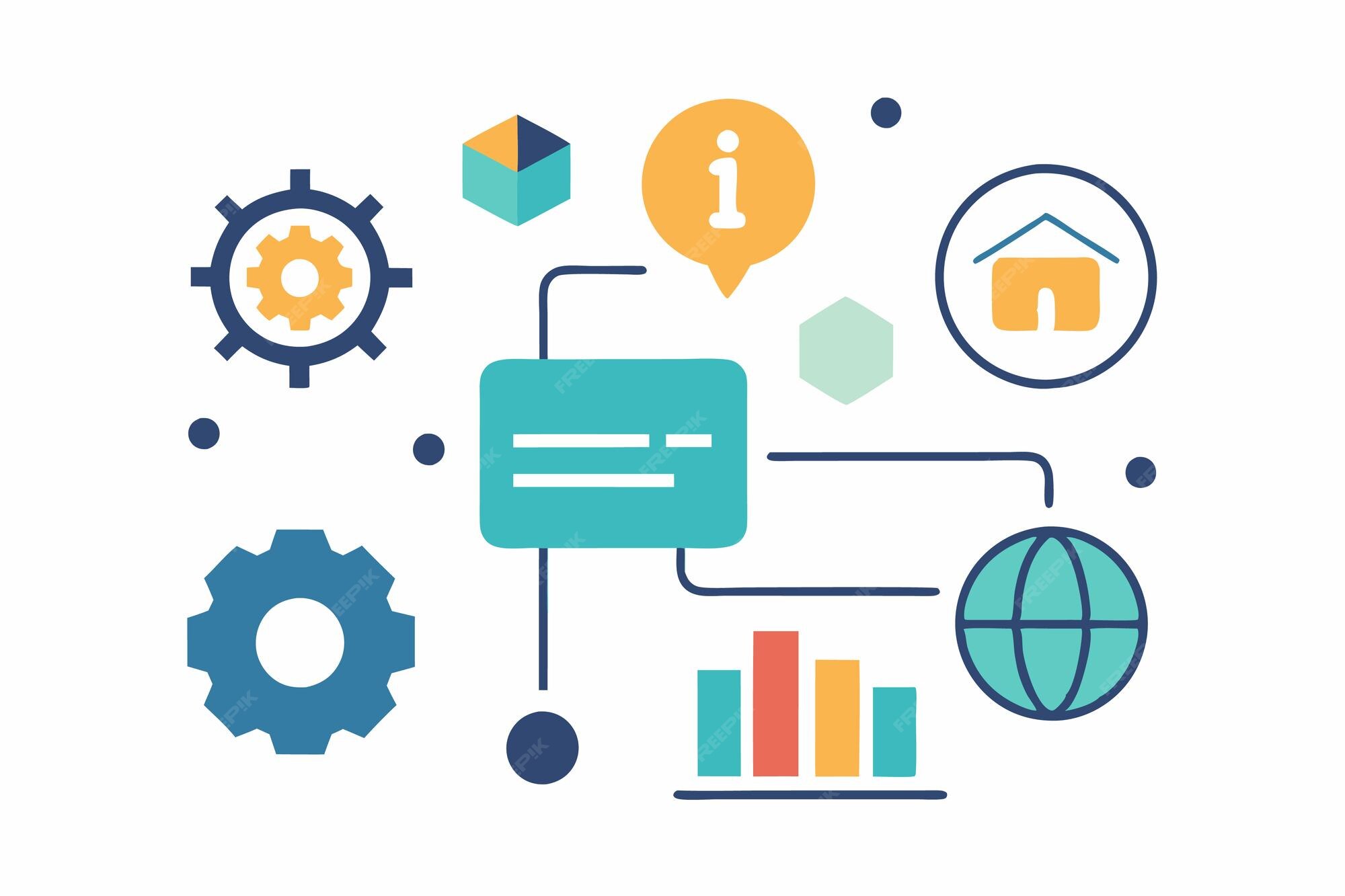 Premium Vector | Machine Learning Graphics Data Analytics amp Algorithm ...