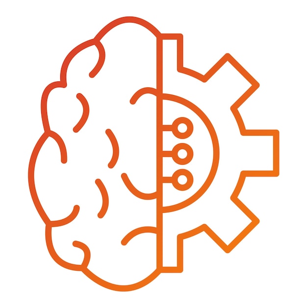 Premium Vector | Machine Learning Icon Style Premium Vector | Machine Learning Icon Style