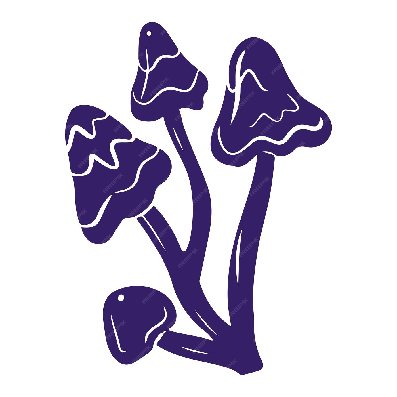 Premium Vector Magic Trippy Mushrooms Vector Doodle Element Halloween Witchcraft Doodle
