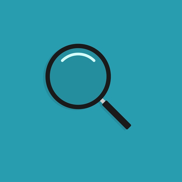 Premium Vector | Magnifying glass flat design vector illustration Premium Vector | Magnifying glass flat design vector illustration