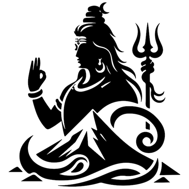 Premium Vector | Majestic Lord Shiva Vector Premium Vector | Majestic Lord Shiva Vector