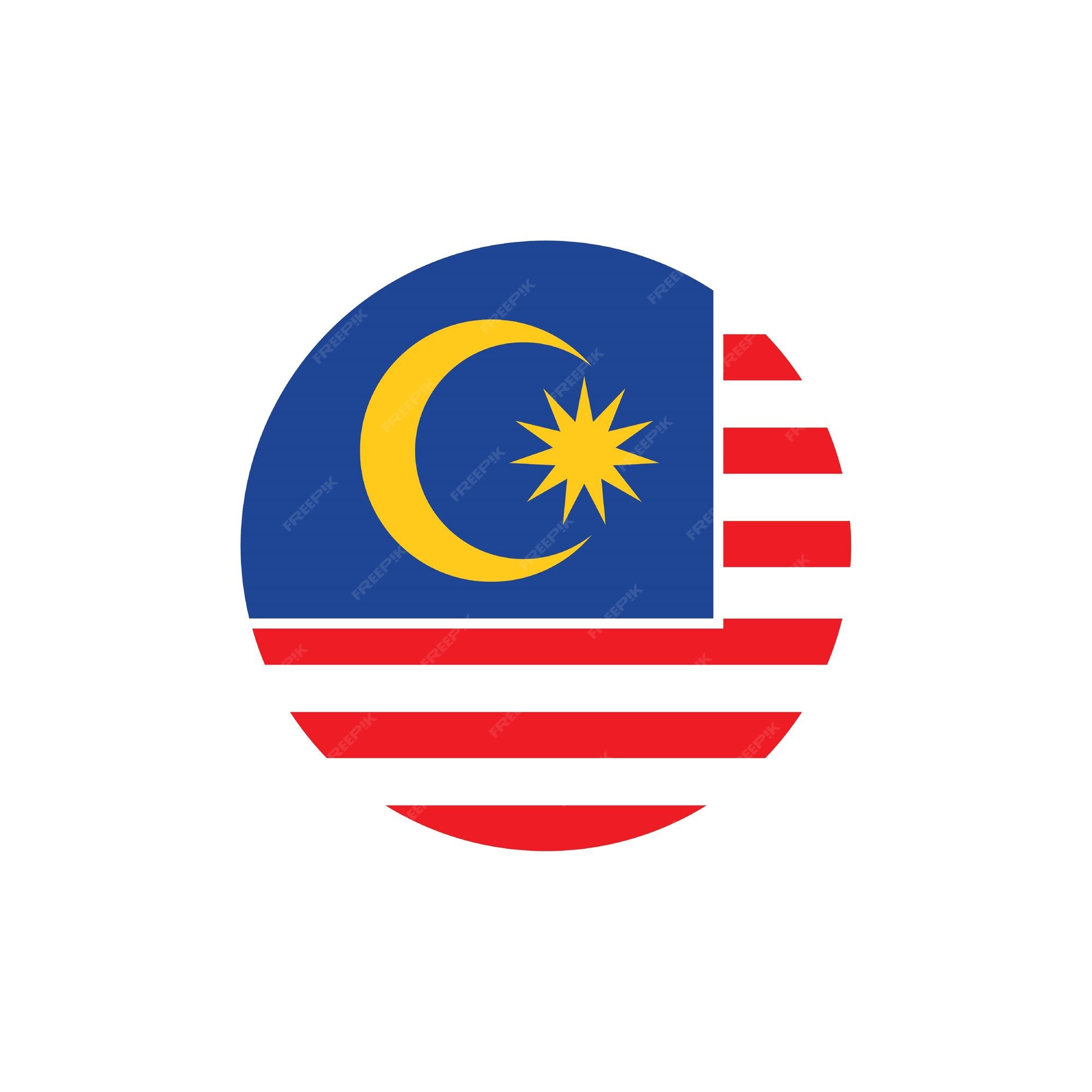 Premium Vector | Malaysia flag vector icon design illustration Premium Vector | Malaysia flag vector icon design illustration