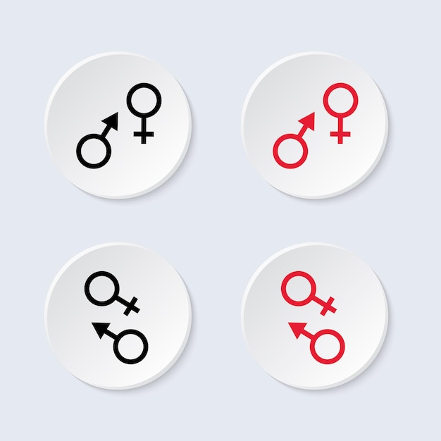 Premium Vector Male And Female Symbol Vector Icon