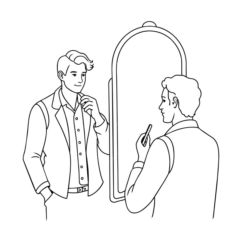 Premium Vector Man Continuous Line Drawing Line Art Vector Illustration