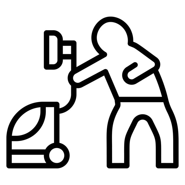 Premium Vector | Man Doing Vacuum Vector Illustration Premium Vector | Man Doing Vacuum Vector Illustration