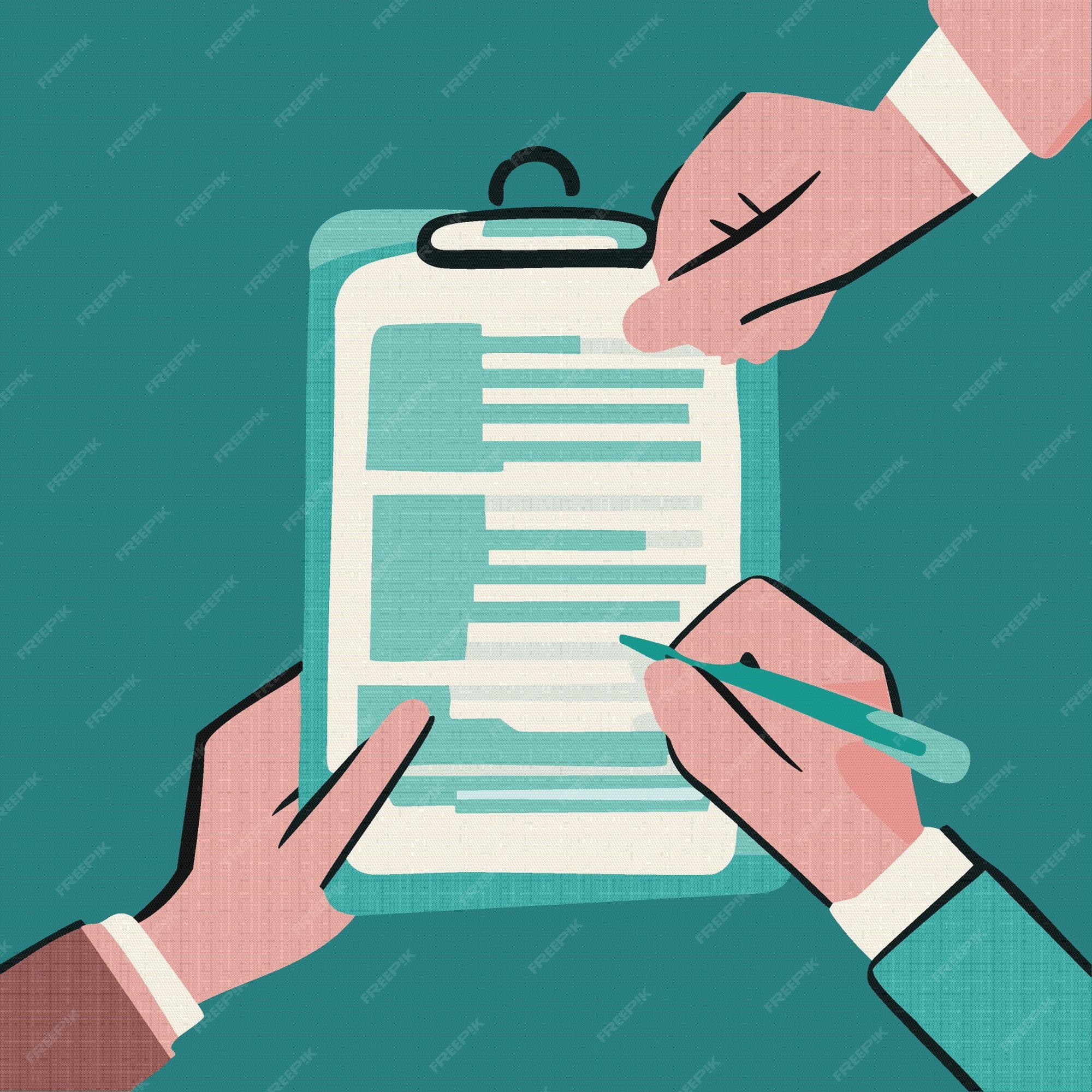 Premium Vector | Man hands filling finance form document Premium Vector | Man hands filling finance form document