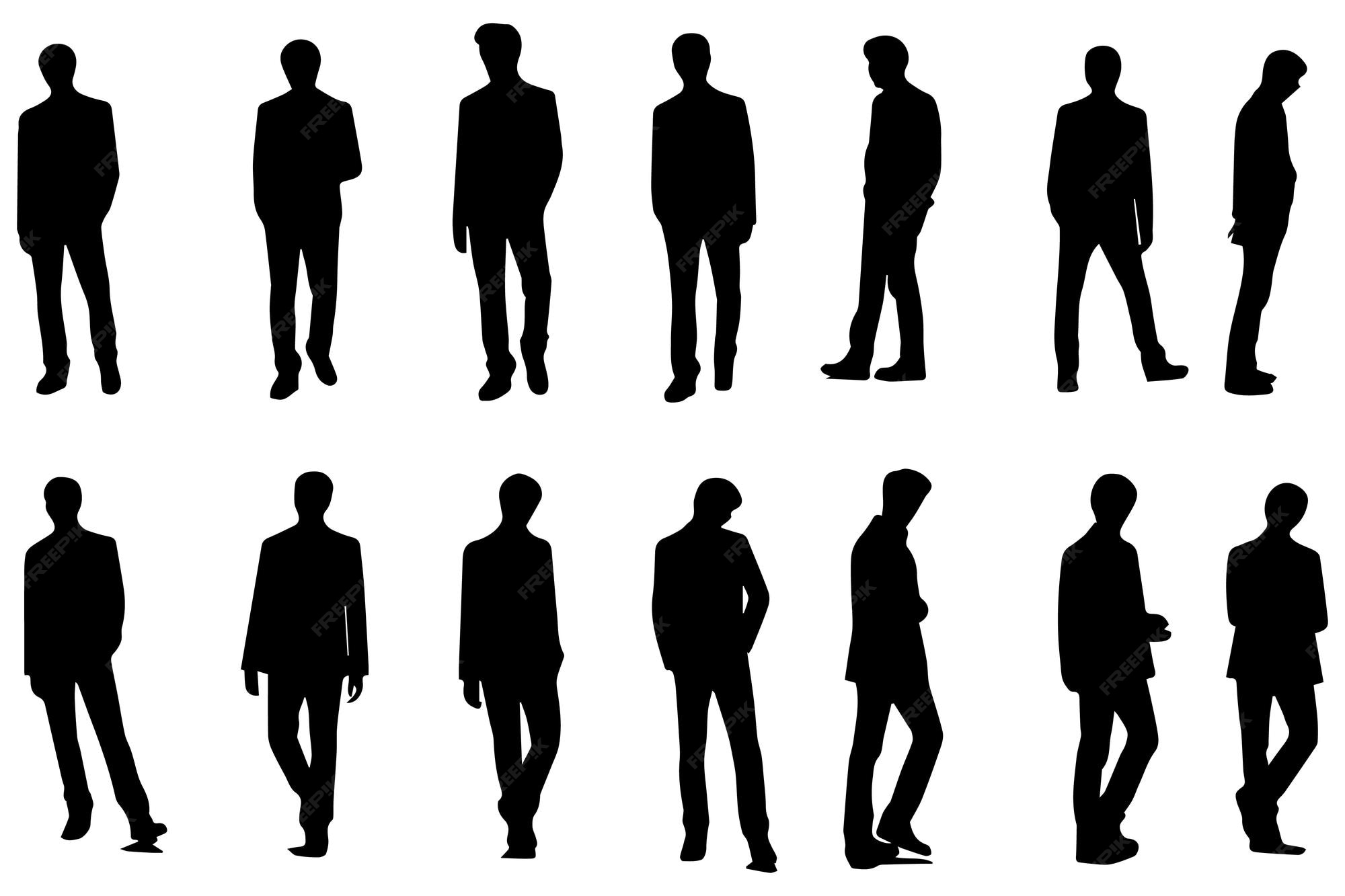 Premium Vector | Man Walking Silhouette vector illustration Premium Vector | Man Walking Silhouette vector illustration