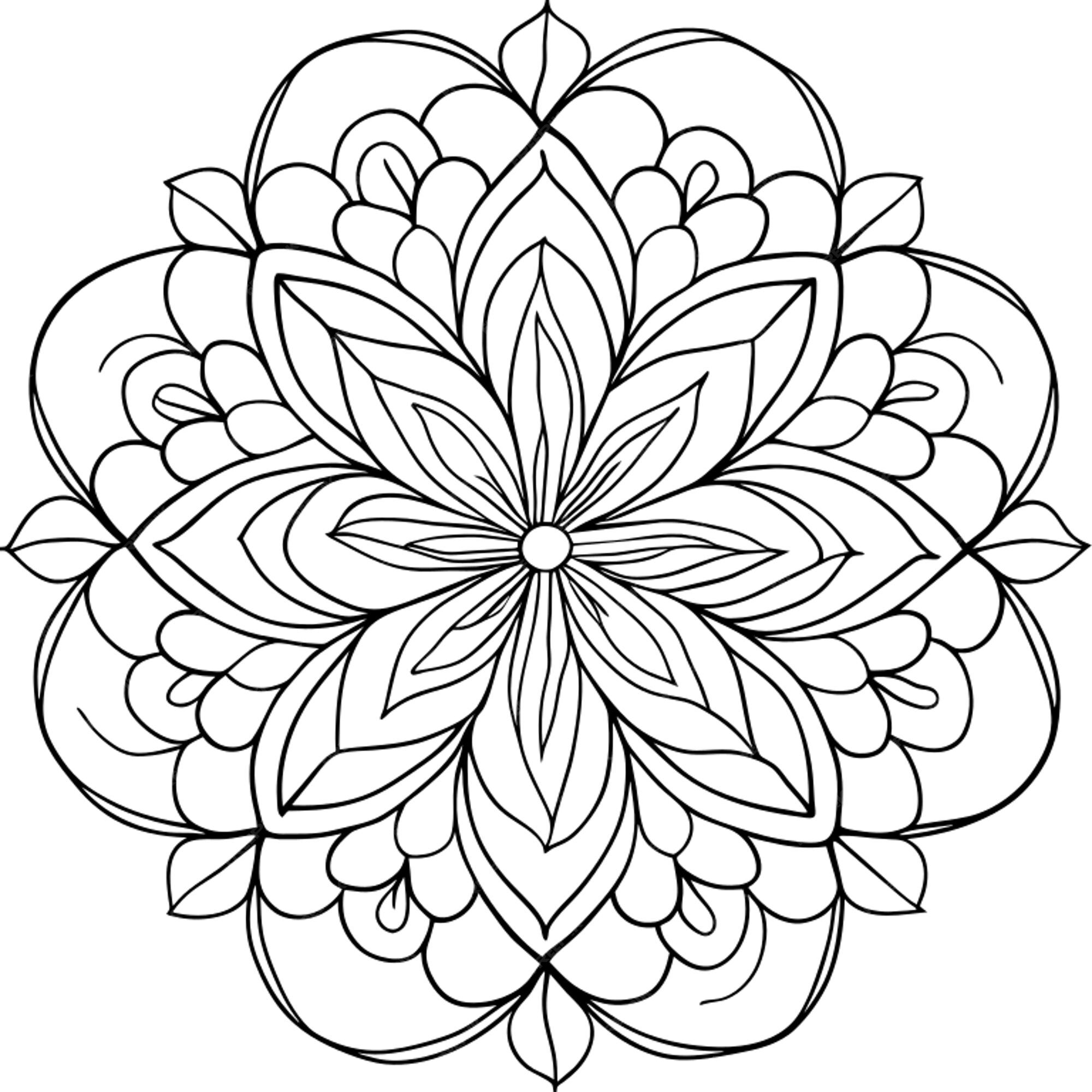 Premium Vector Mandala Coloring Book For Adults Digital Vector