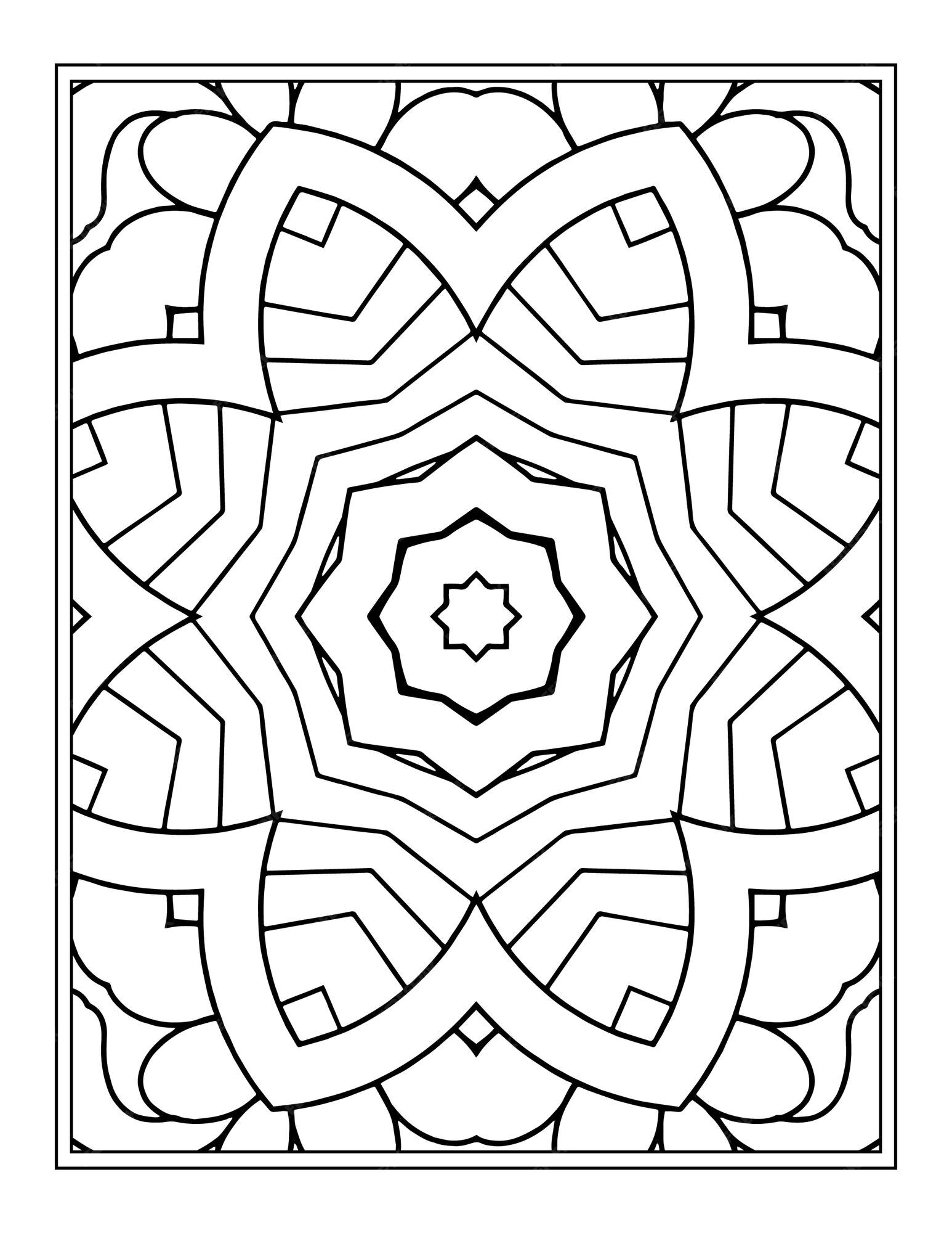 Premium Vector Mandala Coloring Book Pages