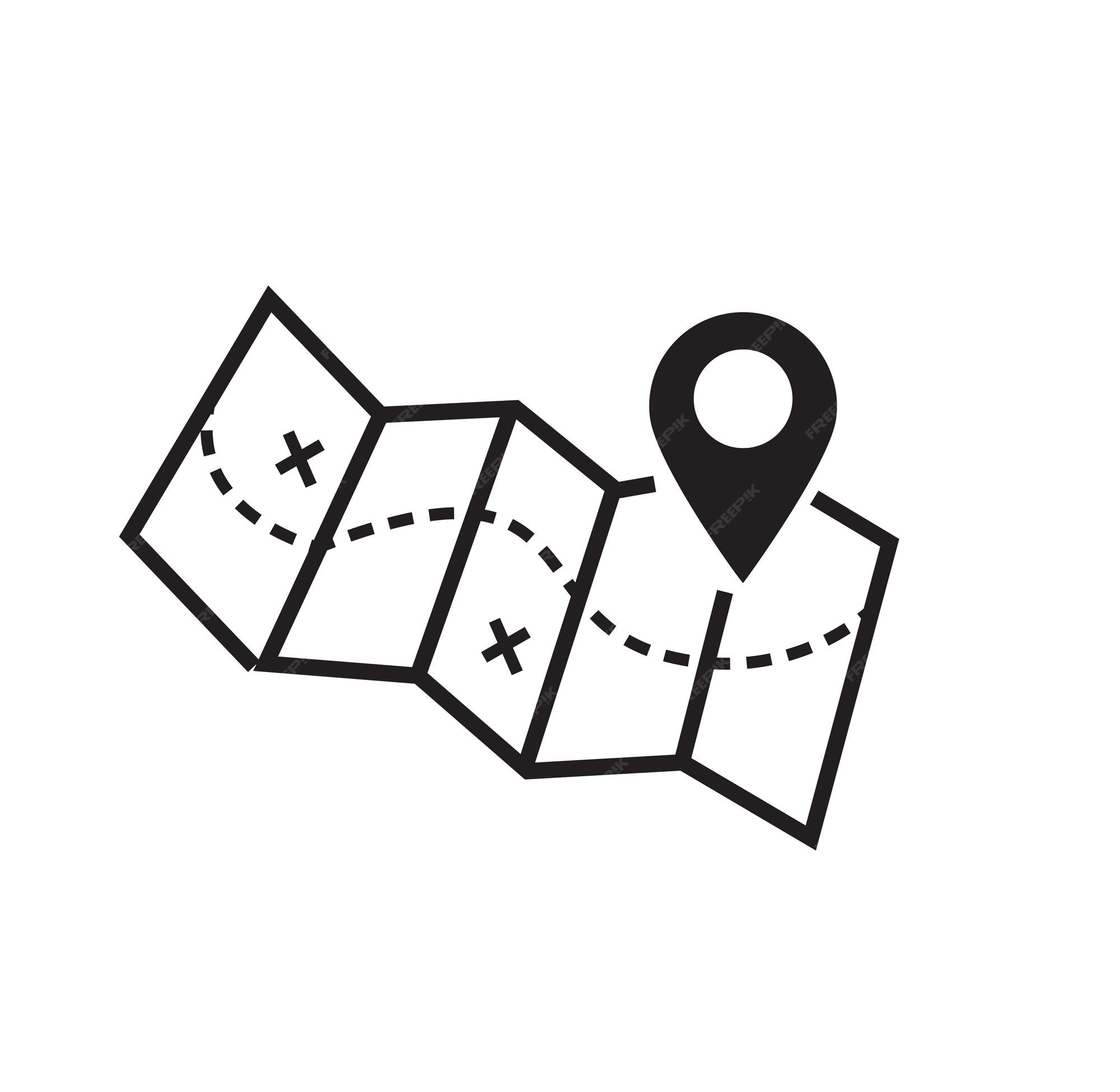 Premium Vector | Map icon line vector illustration Premium Vector | Map icon line vector illustration