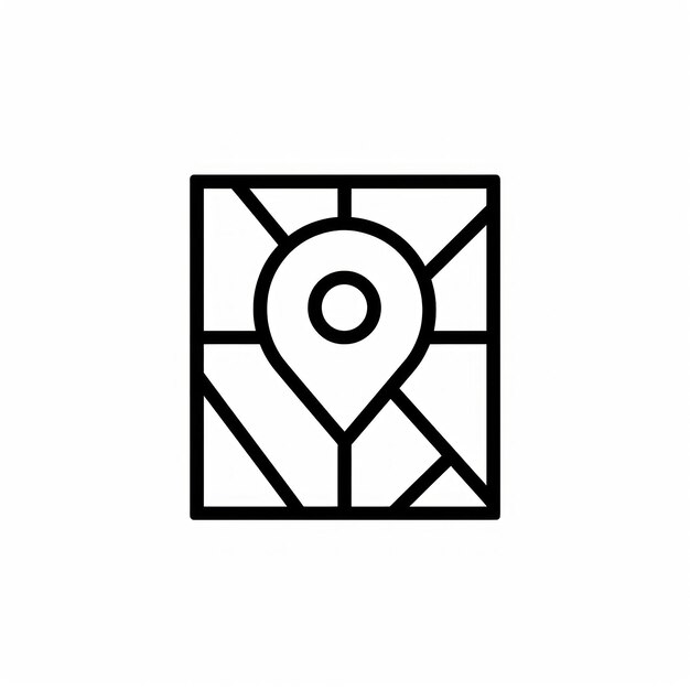 Premium Vector | Map linear icon vector silhouette Premium Vector | Map linear icon vector silhouette