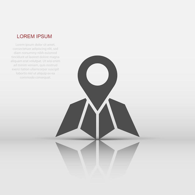 Premium Vector | Map pin icon in flat style gps navigation vector ... Premium Vector | Map pin icon in flat style gps navigation vector ...