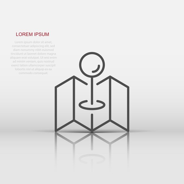 Premium Vector | Map pin icon in flat style gps navigation vector ... Premium Vector | Map pin icon in flat style gps navigation vector ...
