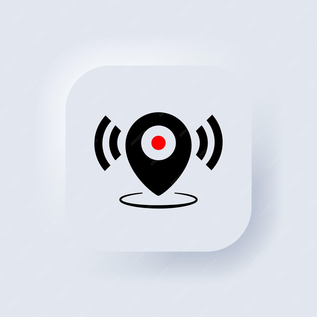 Premium Vector | Map pointer. Location icon. Map pointer notification icon. Looking for signal ...