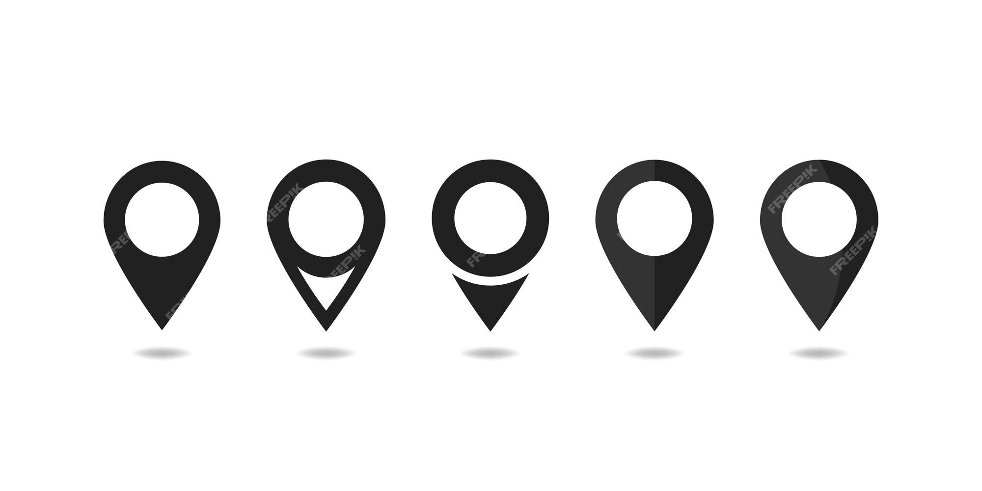 Premium Vector | Map pointer set of black map pin map pointer icons ... Premium Vector | Map pointer set of black map pin map pointer icons ...