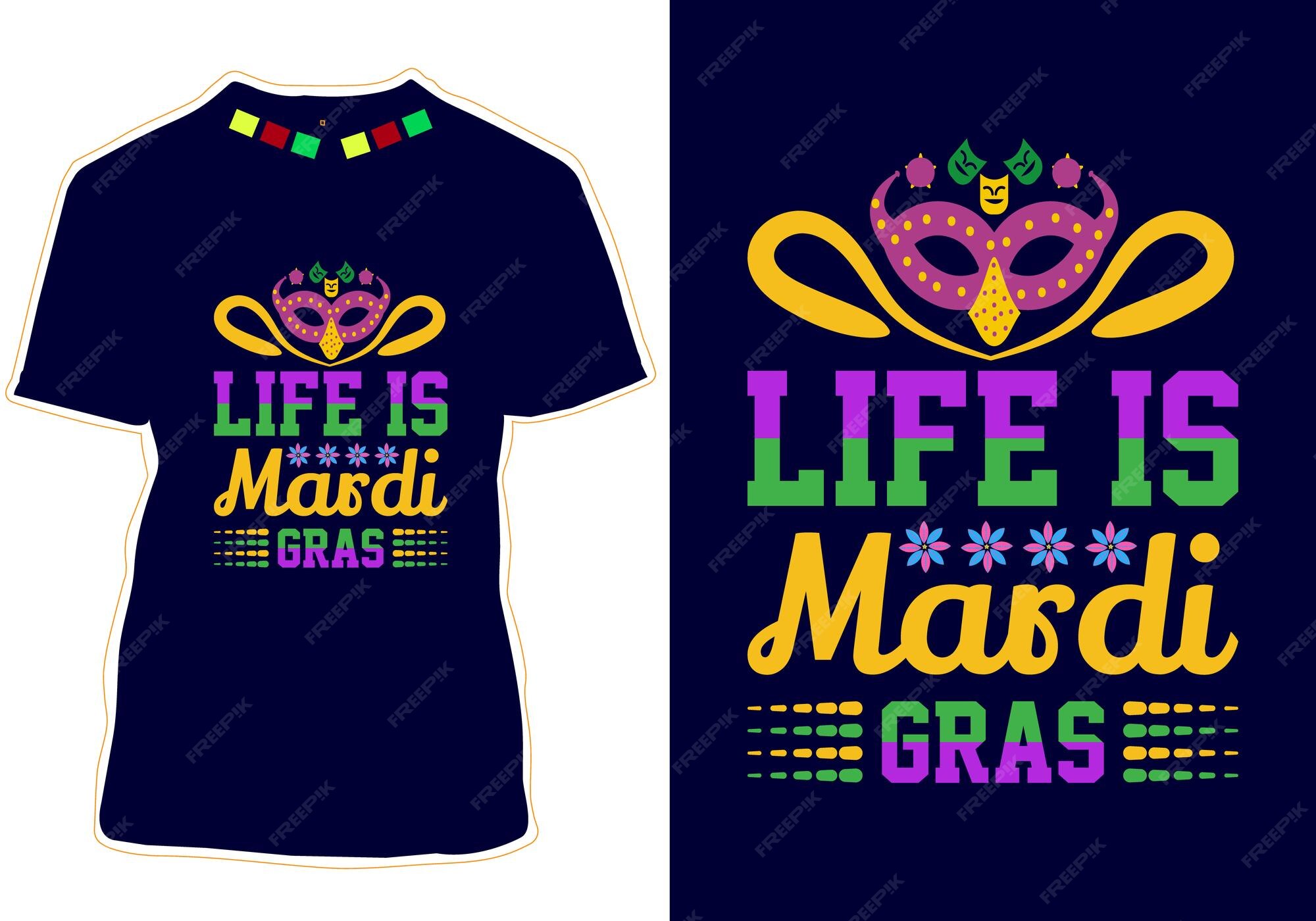 Premium Vector Mardi Gras T Shirt Design Vector