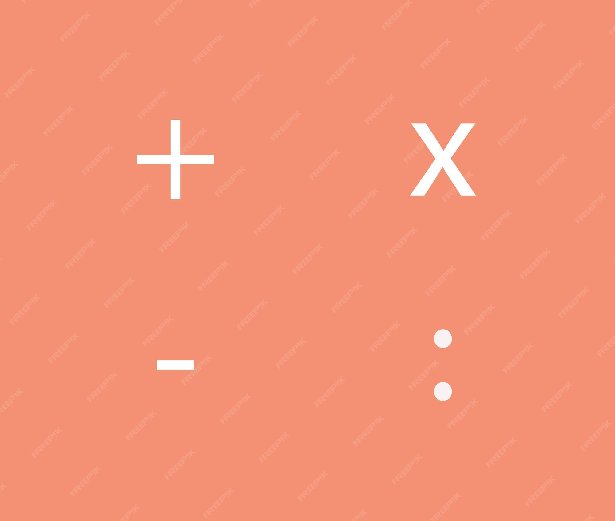 Premium Vector | Mathematical signs background, positive, minus, cross ... Premium Vector | Mathematical signs background, positive, minus, cross ...