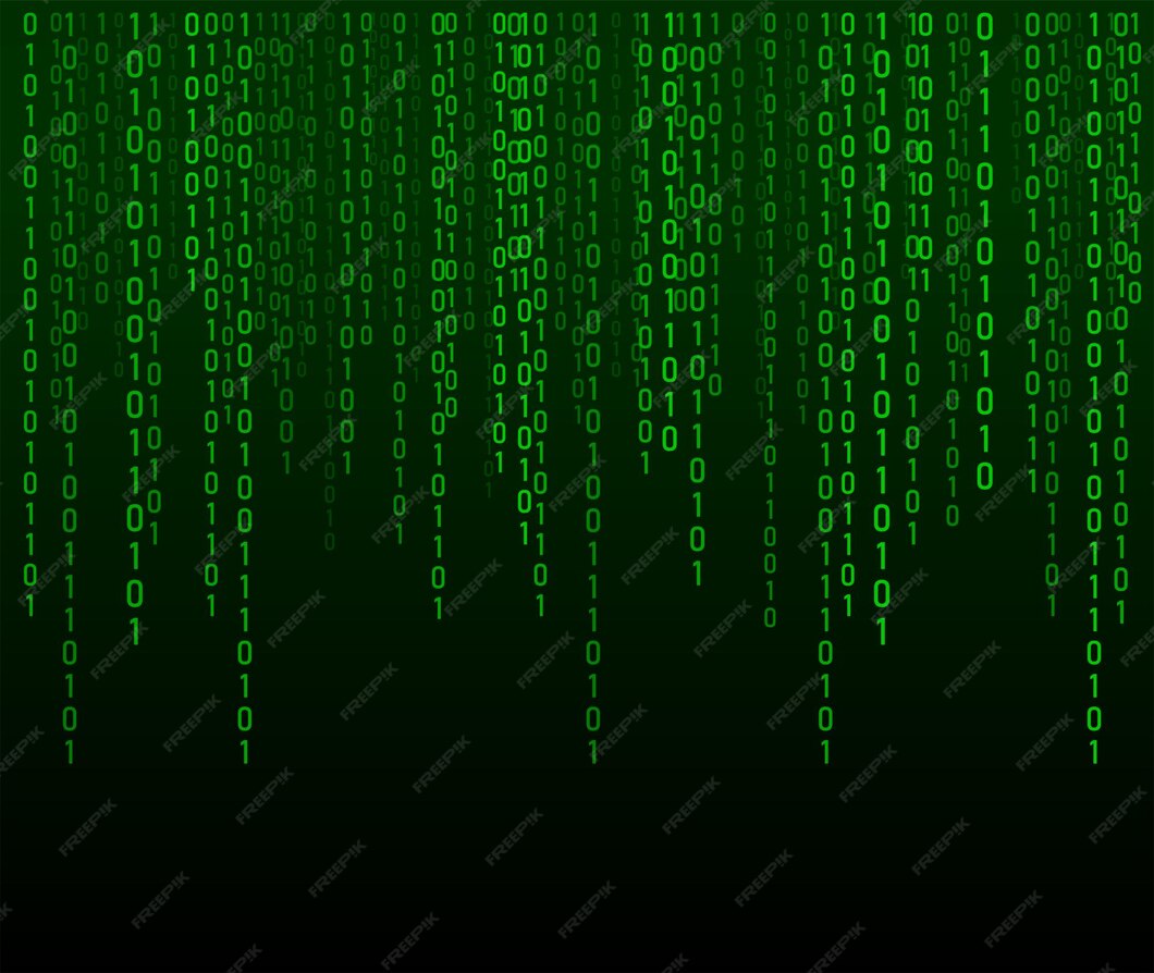 Premium Vector | Matrix background Cyber security with binary code ...