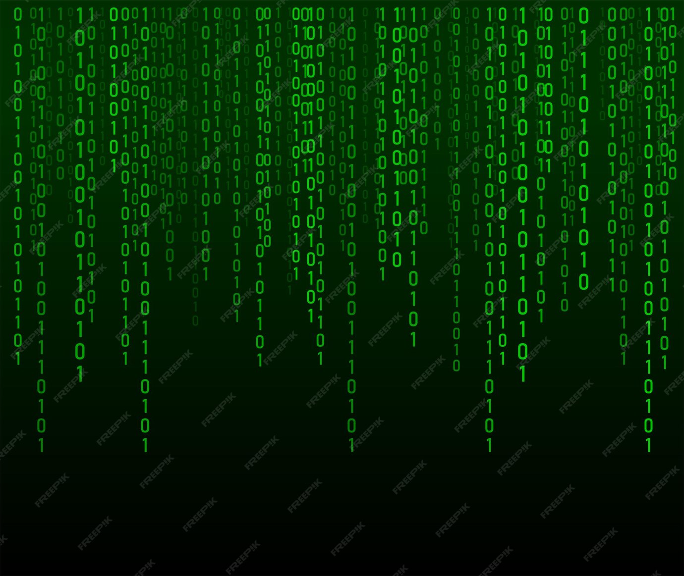 Premium Vector Matrix Background Cyber Security With Binary Code Rapidly Falling Randomly