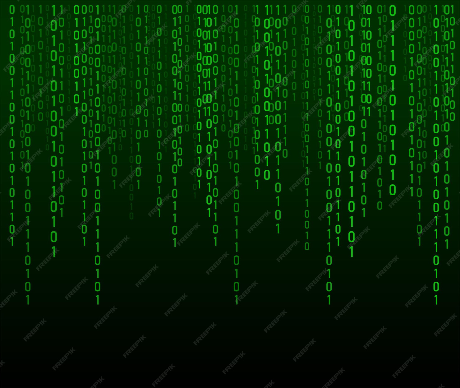 Premium Vector | Matrix background Cyber security with binary code Rapidly falling randomly ...