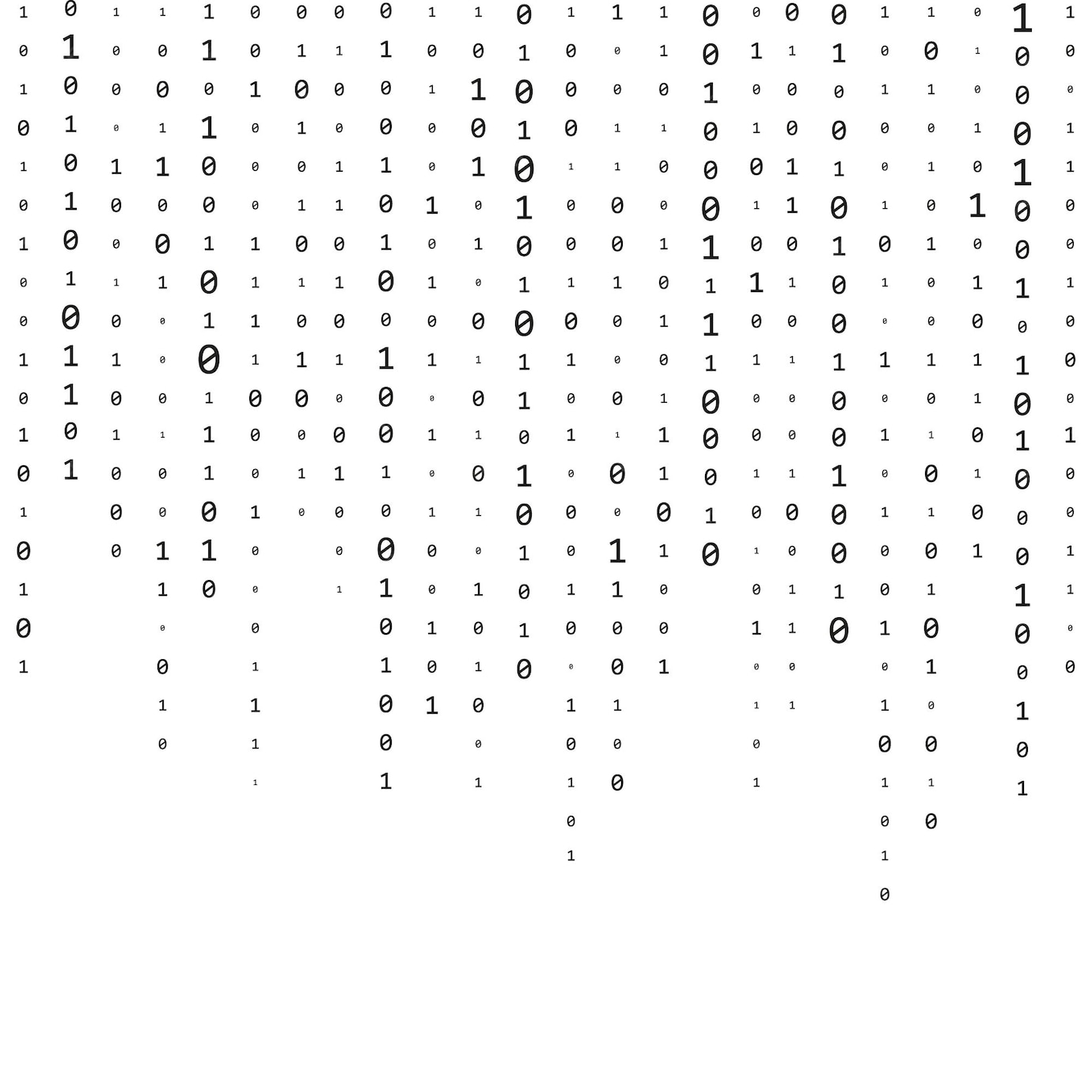 Premium Vector | Matrix background stream of binary code on the screen decryption and encryption ...