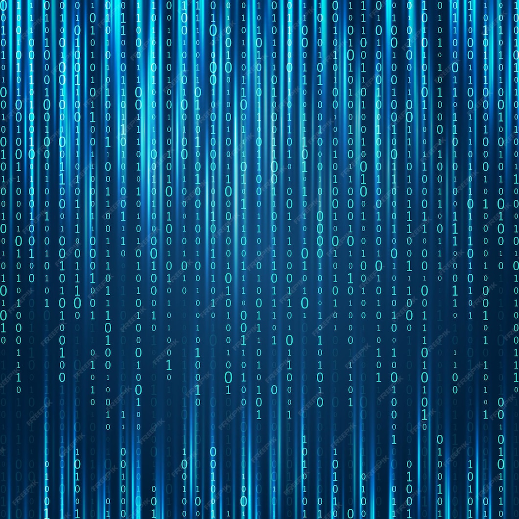 Premium Vector | Matrix background vector Binary code matrix Digital ...