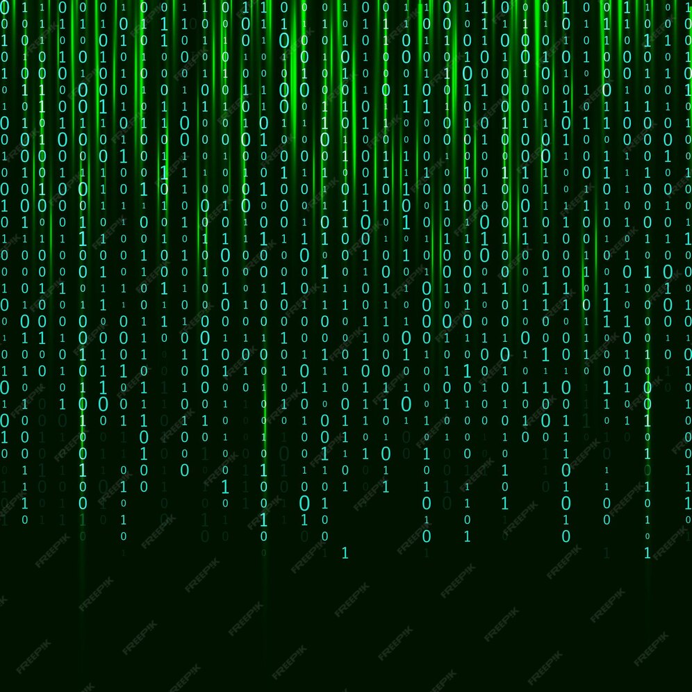 Premium Vector | Matrix background vector Binary code matrix Digital ...
