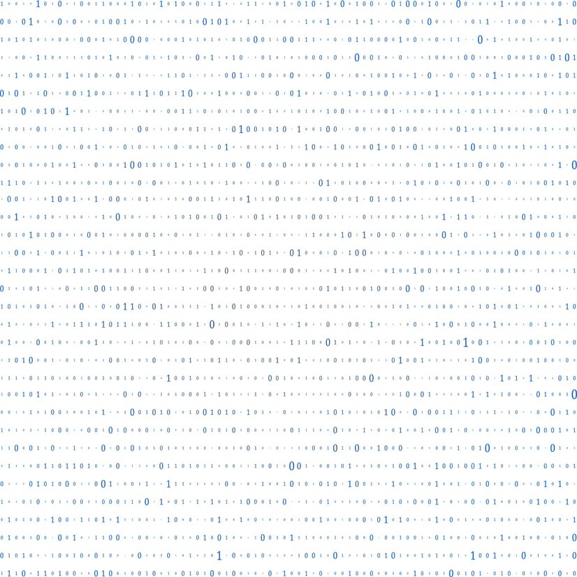 Premium Vector | Matrix Background with numbers on the screen Binary code zero one Coding Data ...